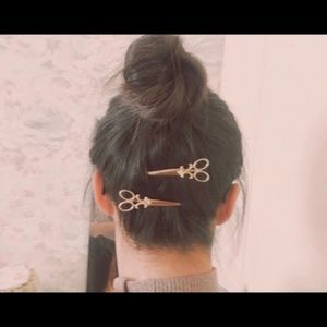Accessories | Gold Scissors Bobby Pins Pack Of 2 | Poshmark